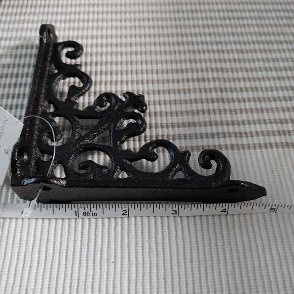 Storage & Organization | New Rustic Cast Iron Shelf Brackets Set 2 ...